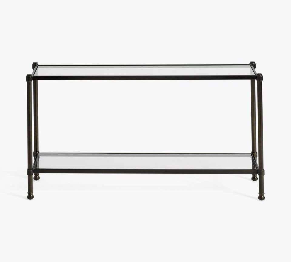 Everson Glass Console Table (58.5")